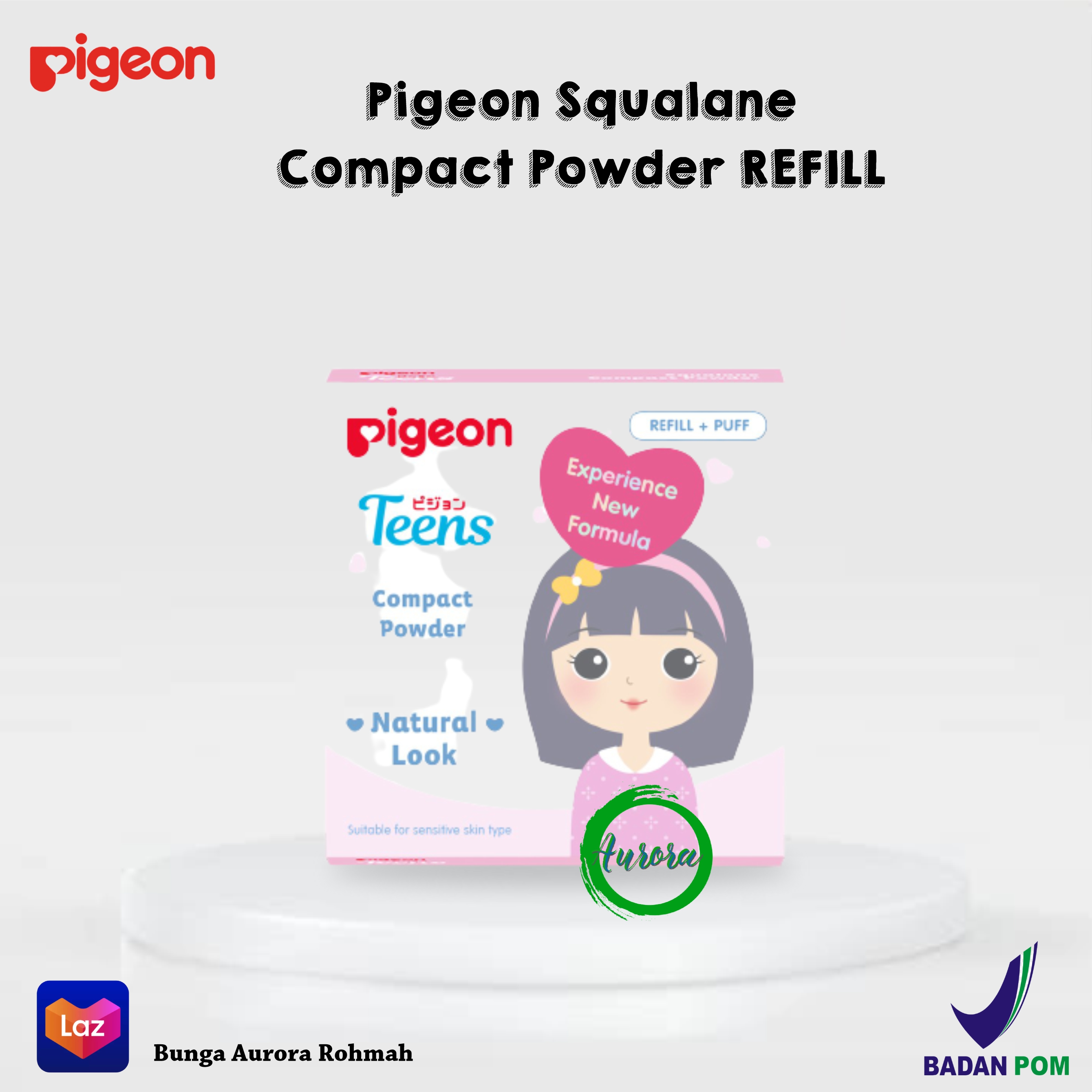 Pigeon Squalane Compact Powder REFILL | Lazada Indonesia
