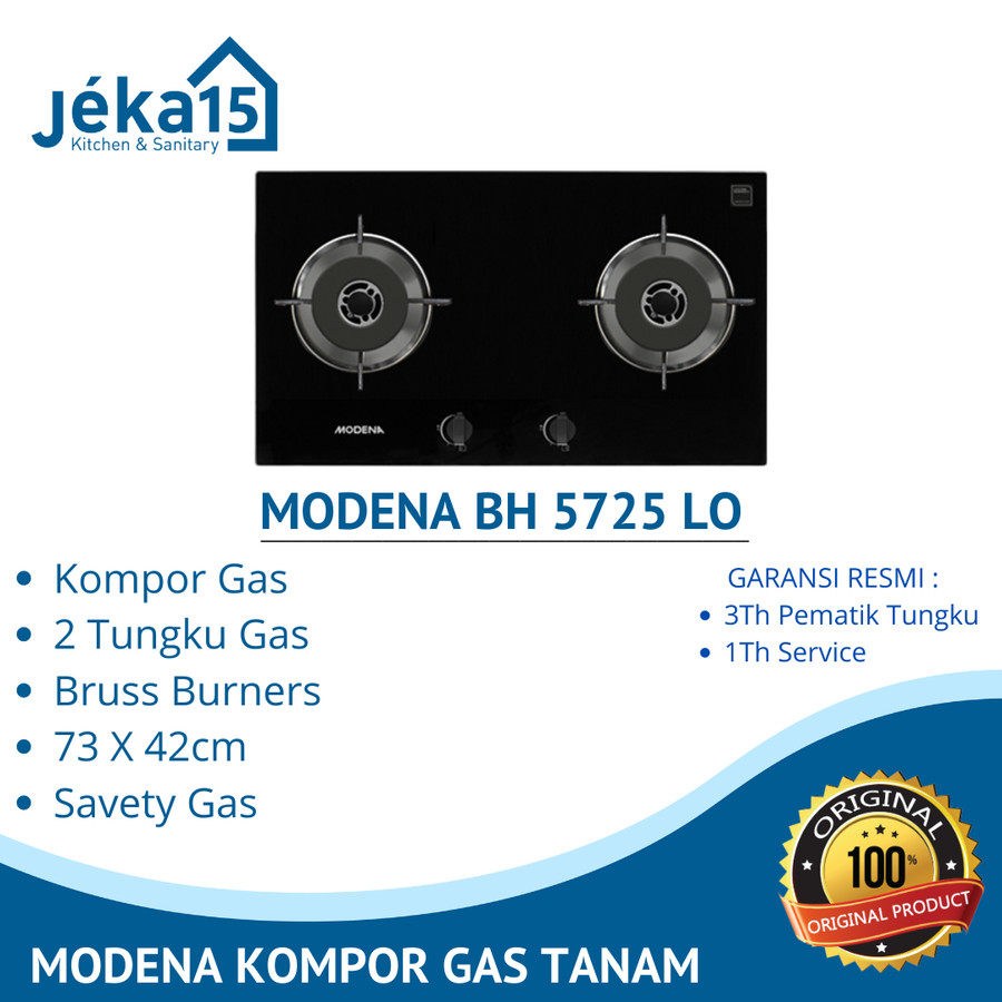 Kompor Tanam Gas MODENA BH 5725 LO | Lazada Indonesia