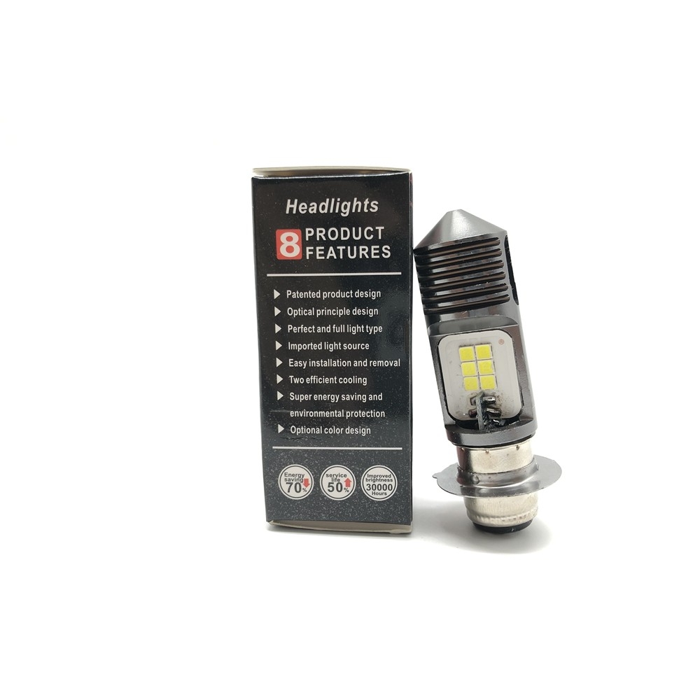 1PCS LAMPU LED 2 SISI LED BEBEK MATIC 12 MATA LED H6 AC DC 25WATT MURAH ...