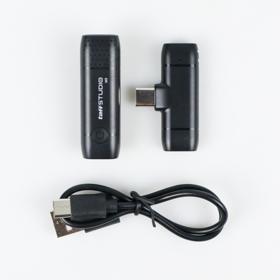 Microphone Wireless Mic Smartphone Clip On Hp Type C Vlog Youtuber ...