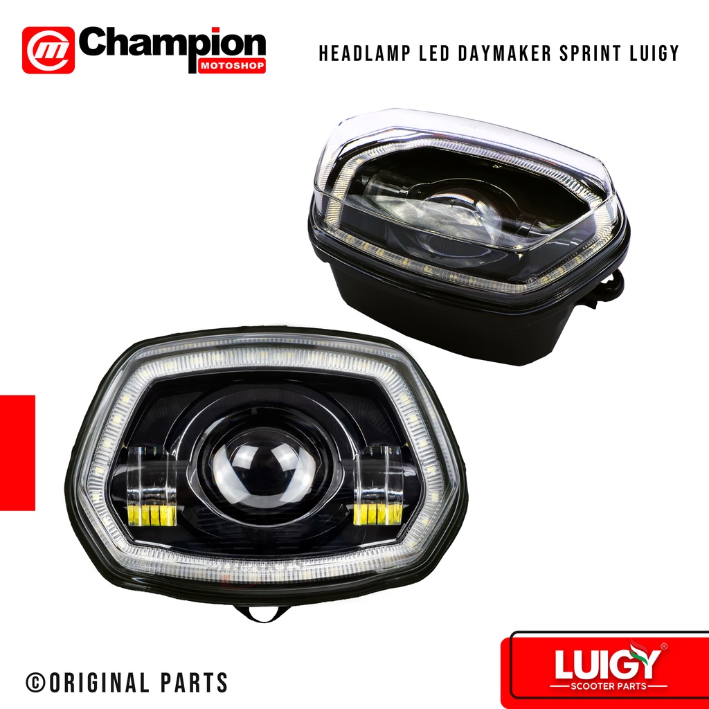 Headlamp Lampu Depan LED Daymaker Vespa Sprint Luigy | Lazada Indonesia