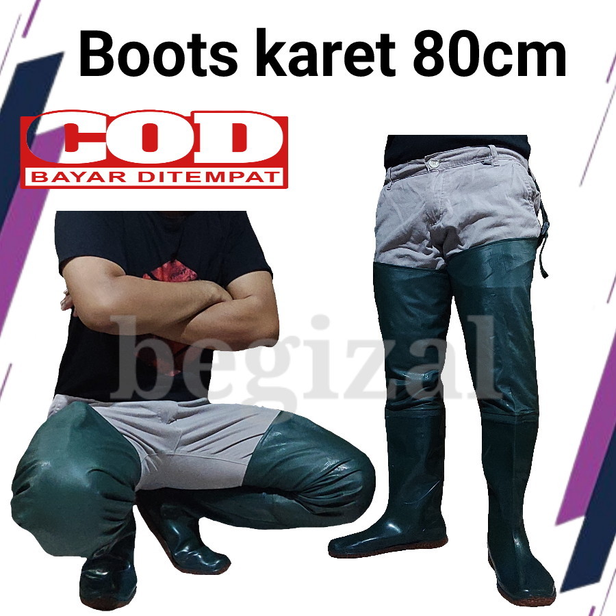 SEPATU BOOT PANJANG PETANI SAWAH ANTI KEONG SEPATU BOT KARET PANJANG ...