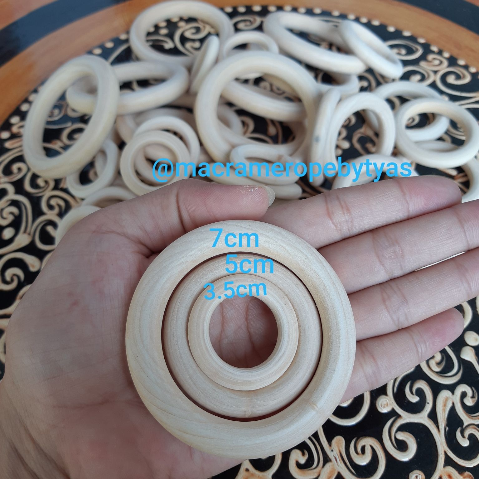 wooden ring, ring kayu tanpa sambungan | Lazada Indonesia