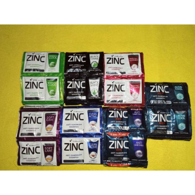 Shampoo Zinc Sachet Hitam : Black Shine -Hijau : Refreshing Cool - Biru ...