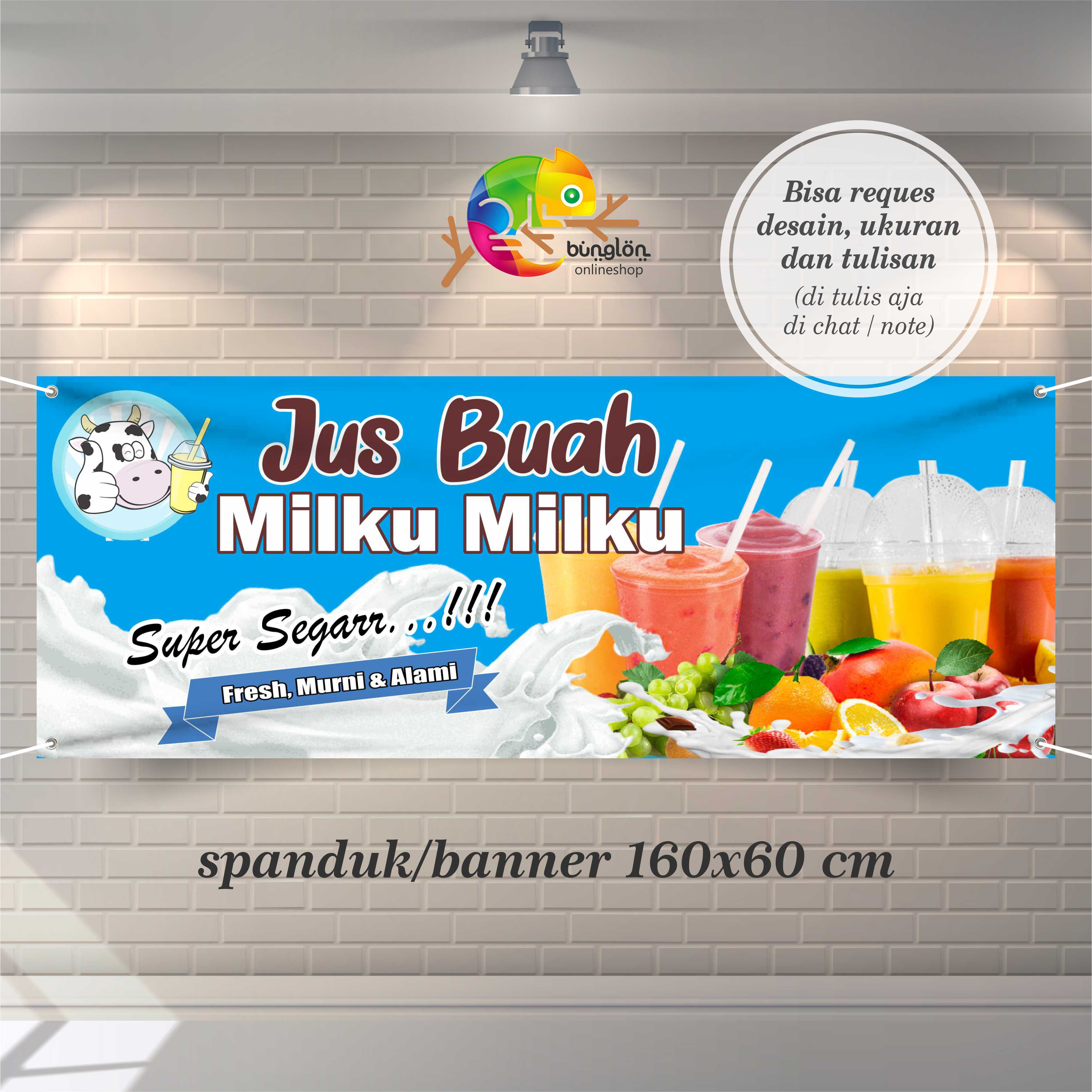 Spanduk Banner Jus Buah Milk Susu | Lazada Indonesia