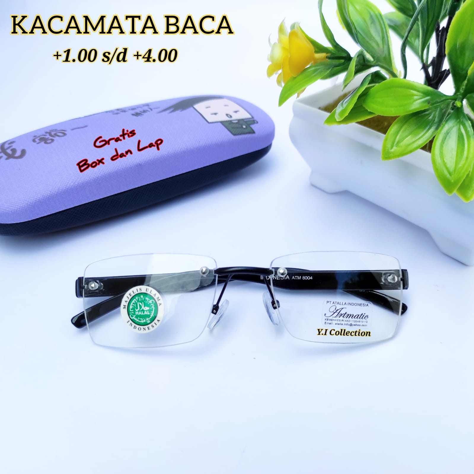 COD-Kacamata Baca Super Fokus Kacamata Plus Otomatis Fokus Kaca mata ...