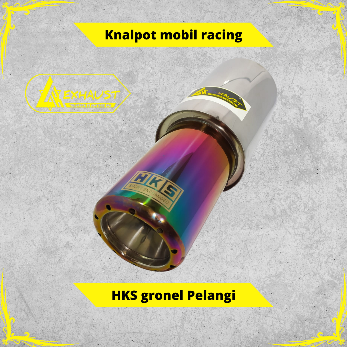 Knalpot mobil racing HKS Gronel full stainless | Lazada Indonesia