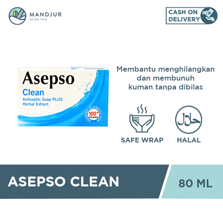 Asepso Clean 80 Gram - Sabun Batang Antiseptik | Lazada Indonesia