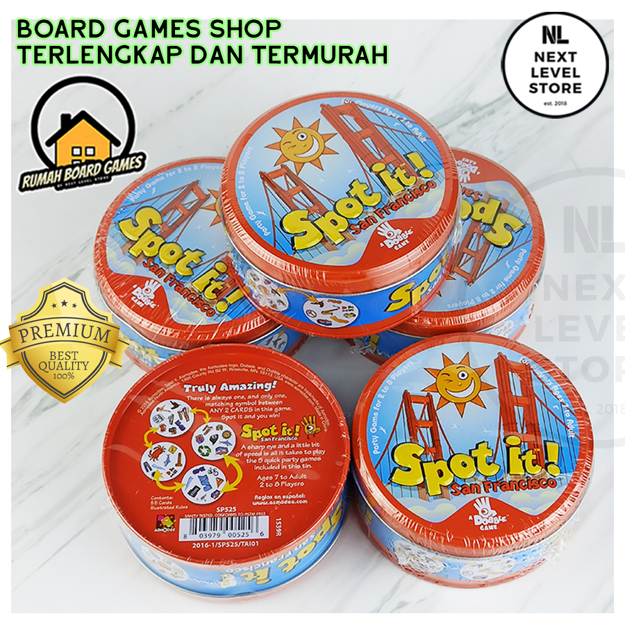 Spot It ! Complete Edition - Dobble Board Game Games Edukasi SpotIt ...