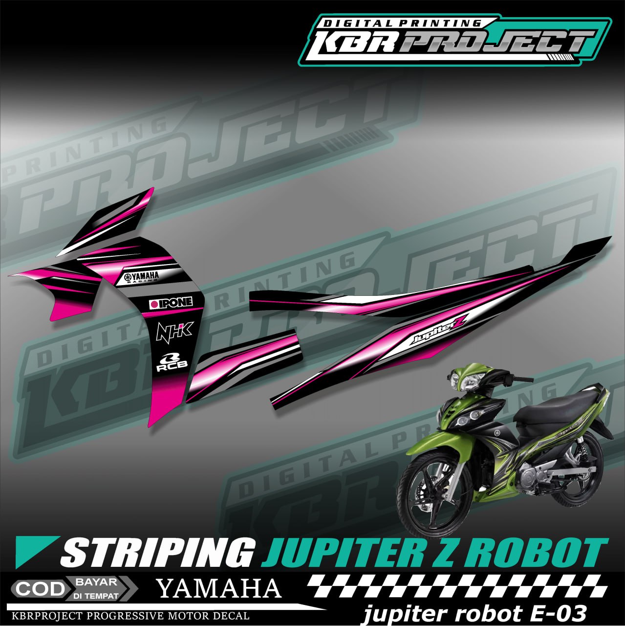 JUPITER Z ROBOT 2003 STIKER MOTOR KEREN Stiker Striping JUPITER Z ROBOT ...