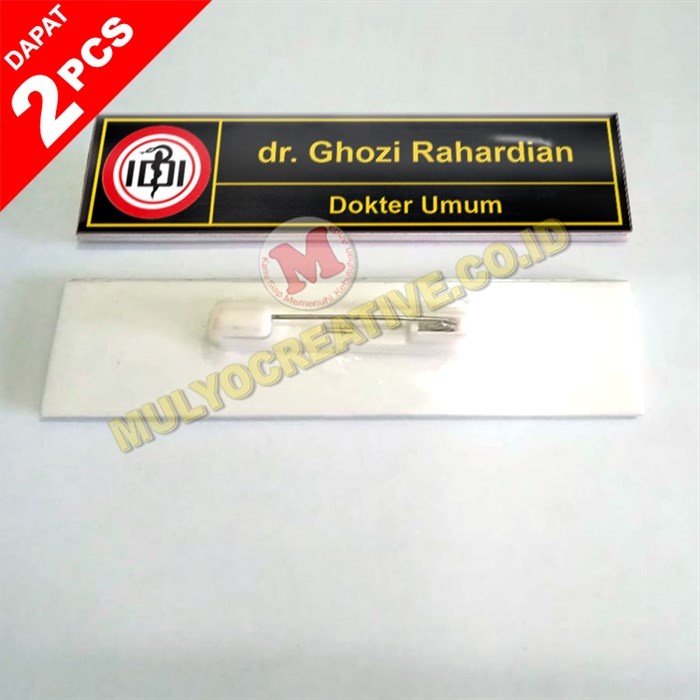 Papan Nama Dada IDI Nametag - Name Tag Custom Logo Ikatan Dokter ...