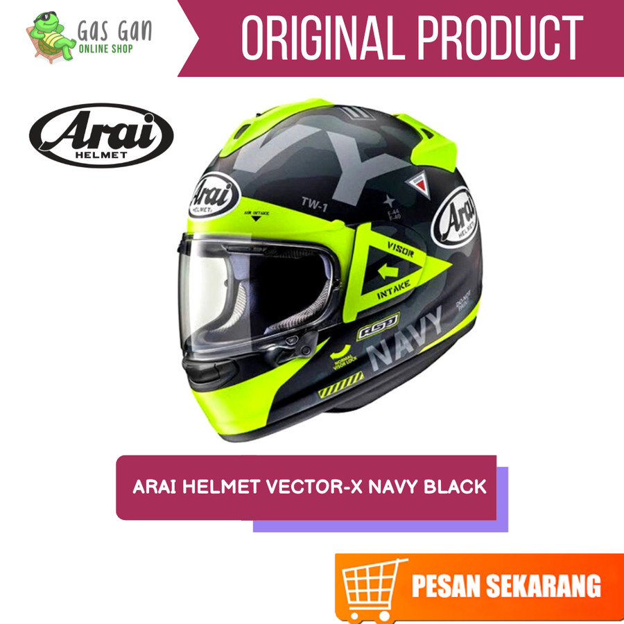 ARAI HELMET VECTOR-X NAVY BLACK | Lazada Indonesia