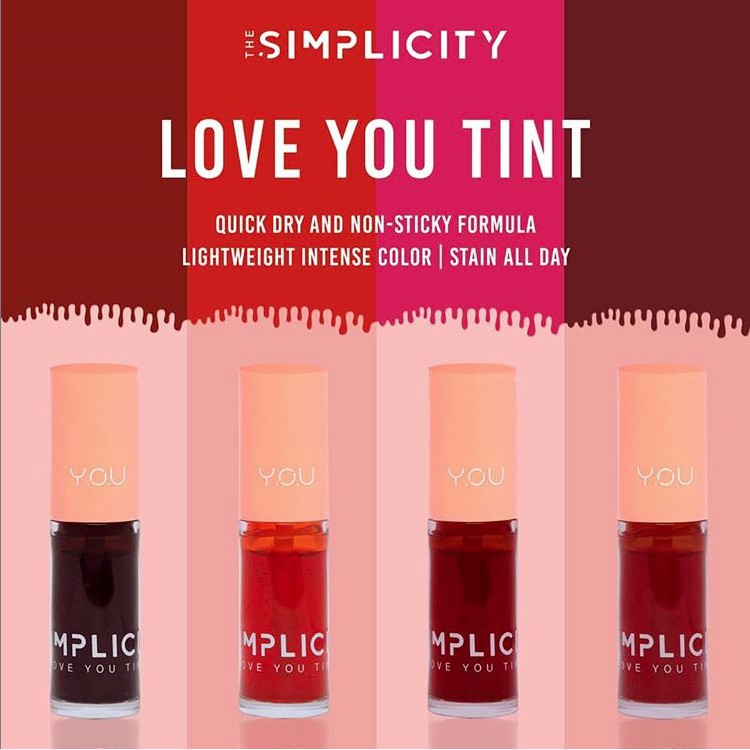 YOU LIP TINT The Simplicity Love You Tint / PEWARNA BIBIR | Lazada ...