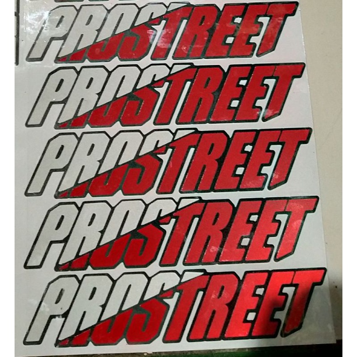 Stiker PROSTREET /Stiker Tumpuk /Stiker Motor / Stiker Variasi / Stiker ...