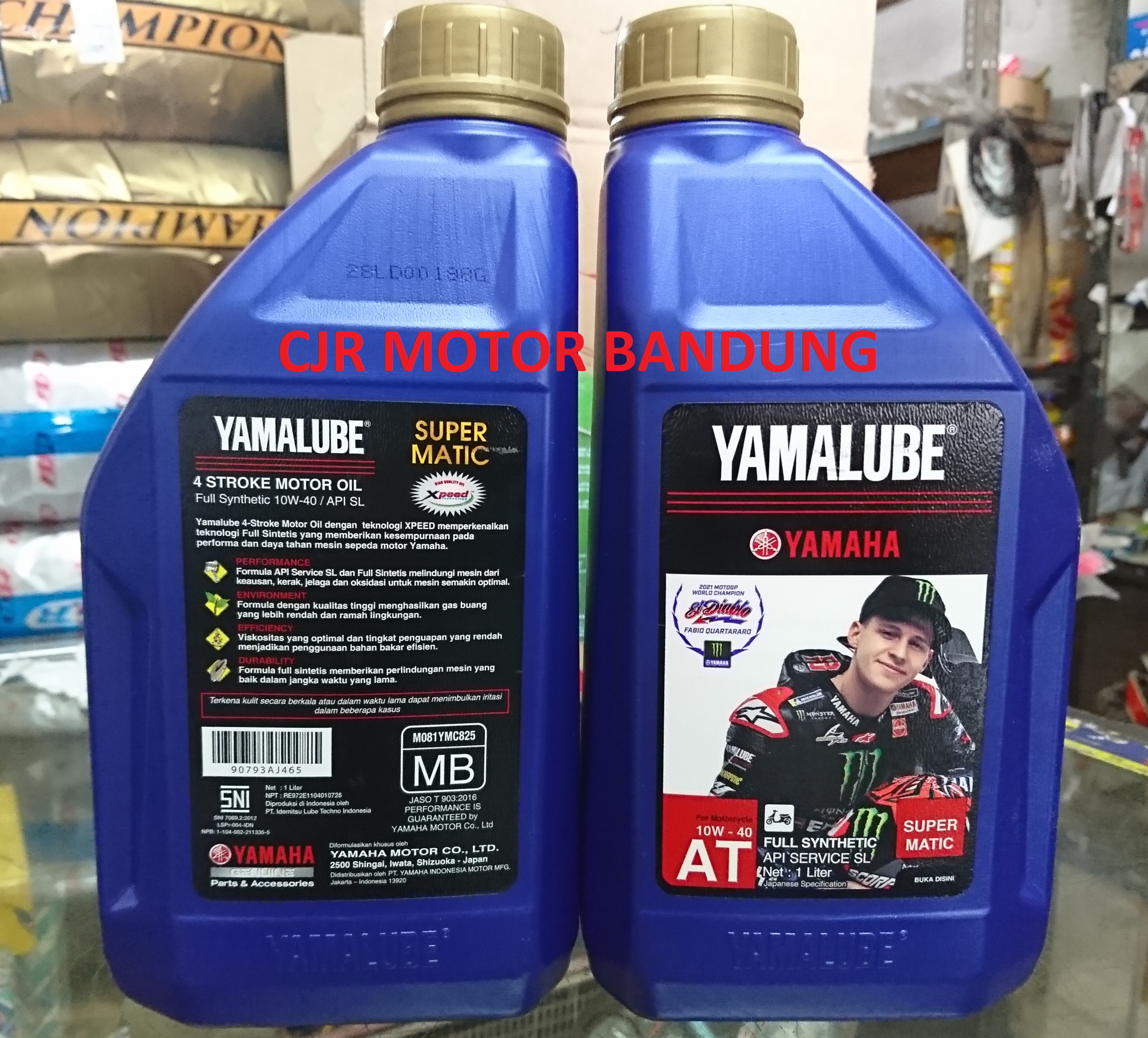 Oli Motor YAMALUBE SUPER MATIC 10W 40 1 Ltr Yamaha N MAX NMAX AEROX ...