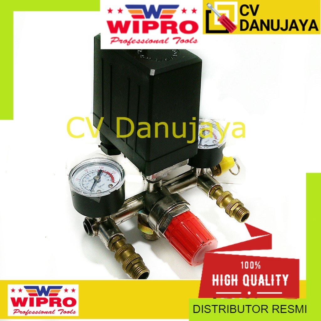 wipro Otomatis Kompresor Regulator Set Lengkap Automatic Air Compressor ...