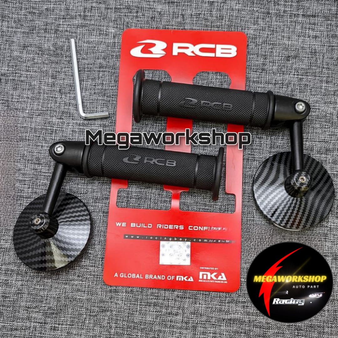 [RBCX RACEBOLT] Spion Jalu Karbon Plus Handgrip RCB RACING BOY HG55 ...