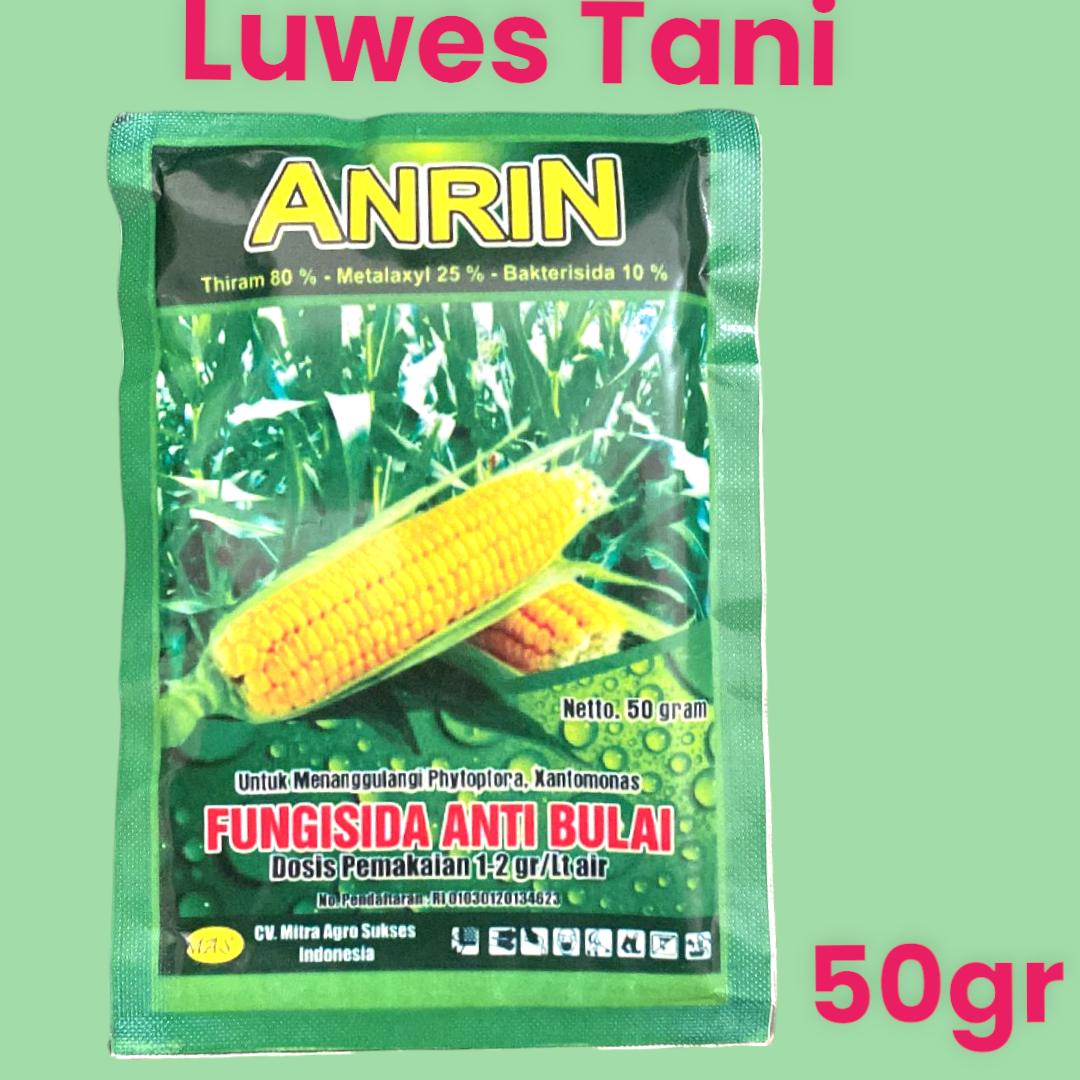 Fungisida ANRIN Anti Bulai Thiram 80% Metalaxyl 25% Bakterisida 10% ...