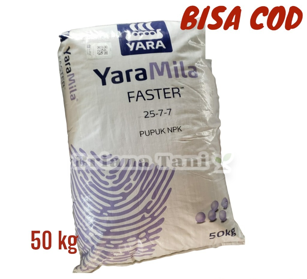 Pupuk NPK Yara Mila Faster 25-7-7 50Kg 1 karung 1 bal | Lazada Indonesia