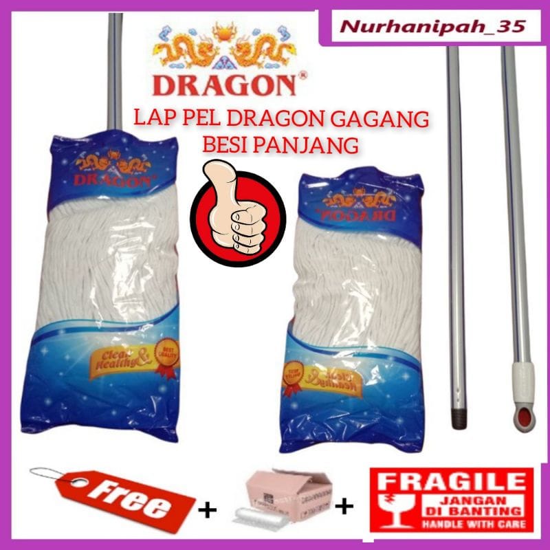 Kain pel lap mop DRAGON daun lantai murah tapi bukan murahan good murah ...