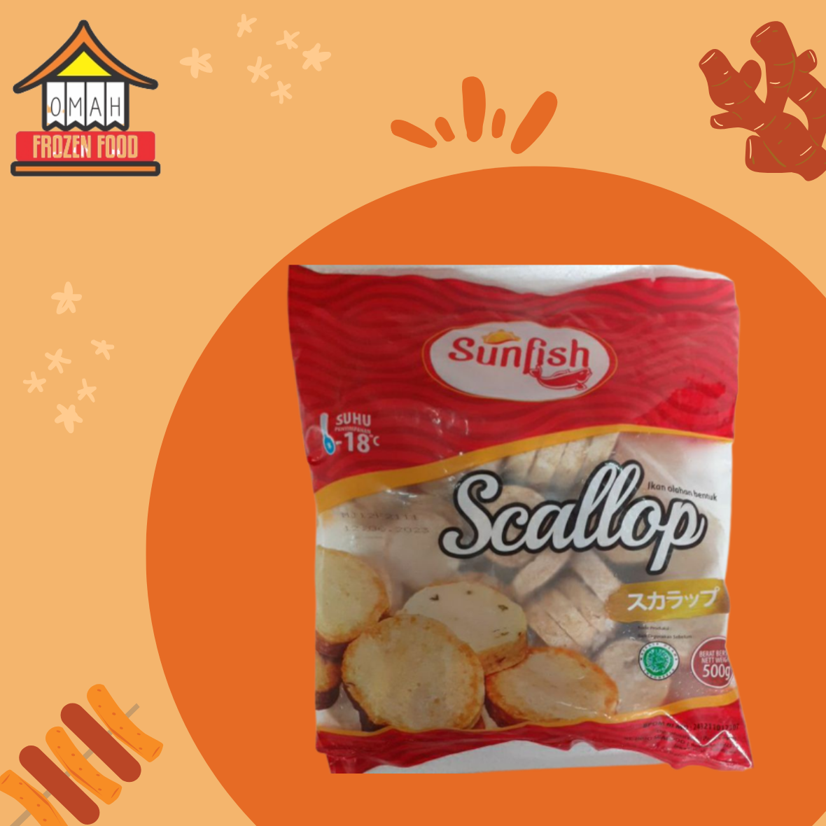 Sunfish Ikan Olahan Scallop 500gr | Lazada Indonesia