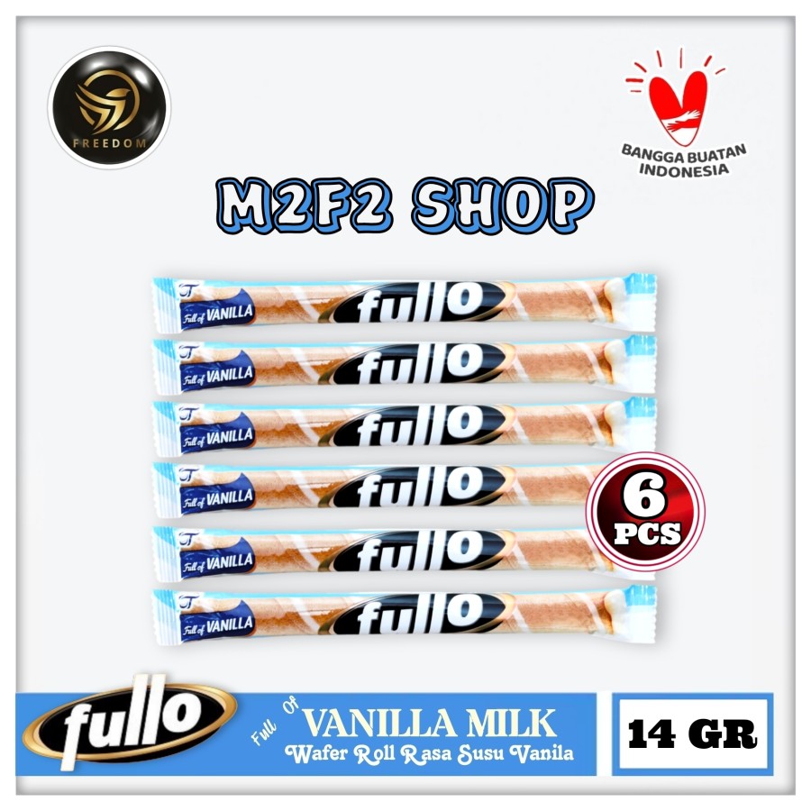 Fullo Stick Roll Full Of Vanilla Milk | Wafer Stik Krim Rasa Susu ...