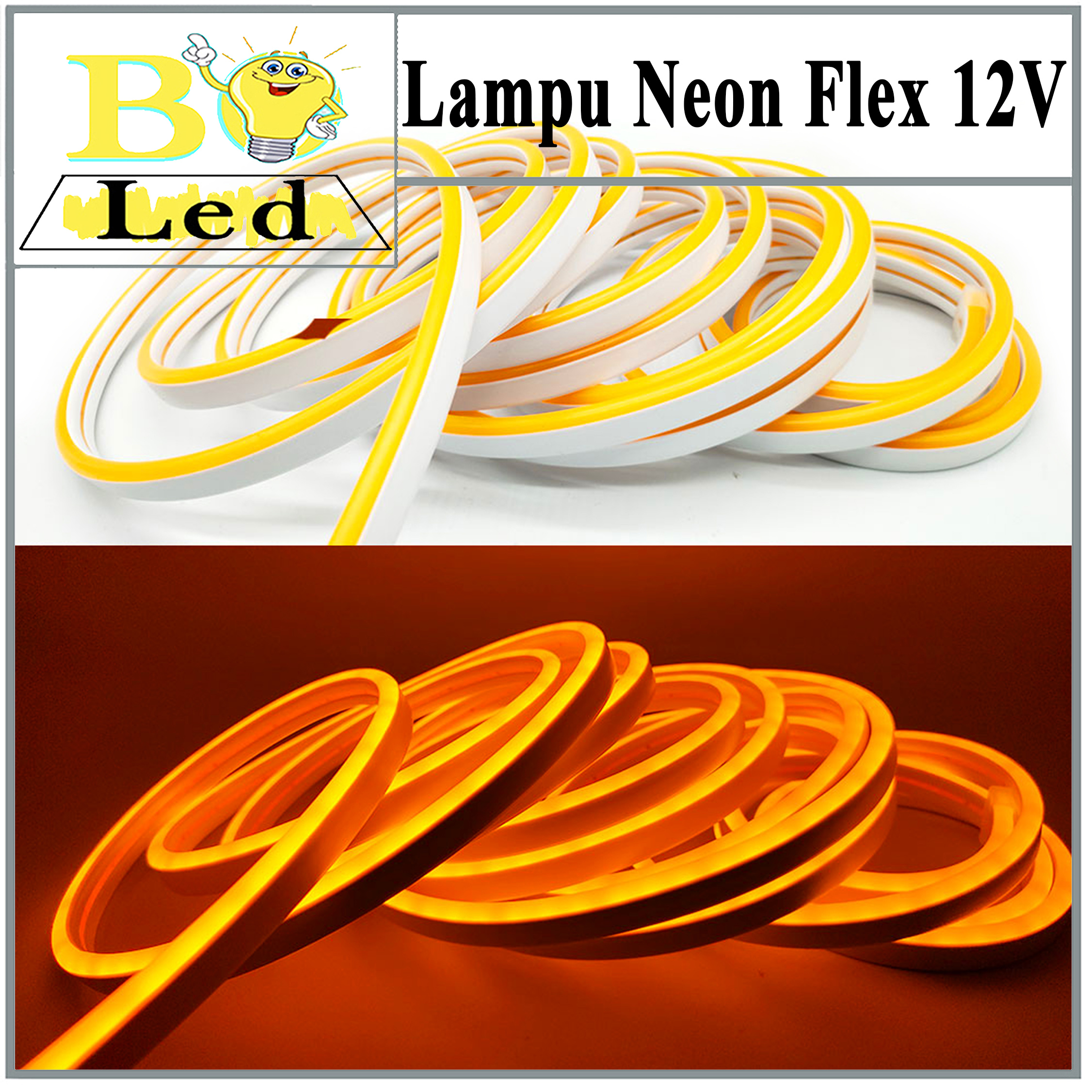 Lampu LED Neon Flex 12Volt / Lampu Alis Neon Motor Mobil / Lampu LED ...