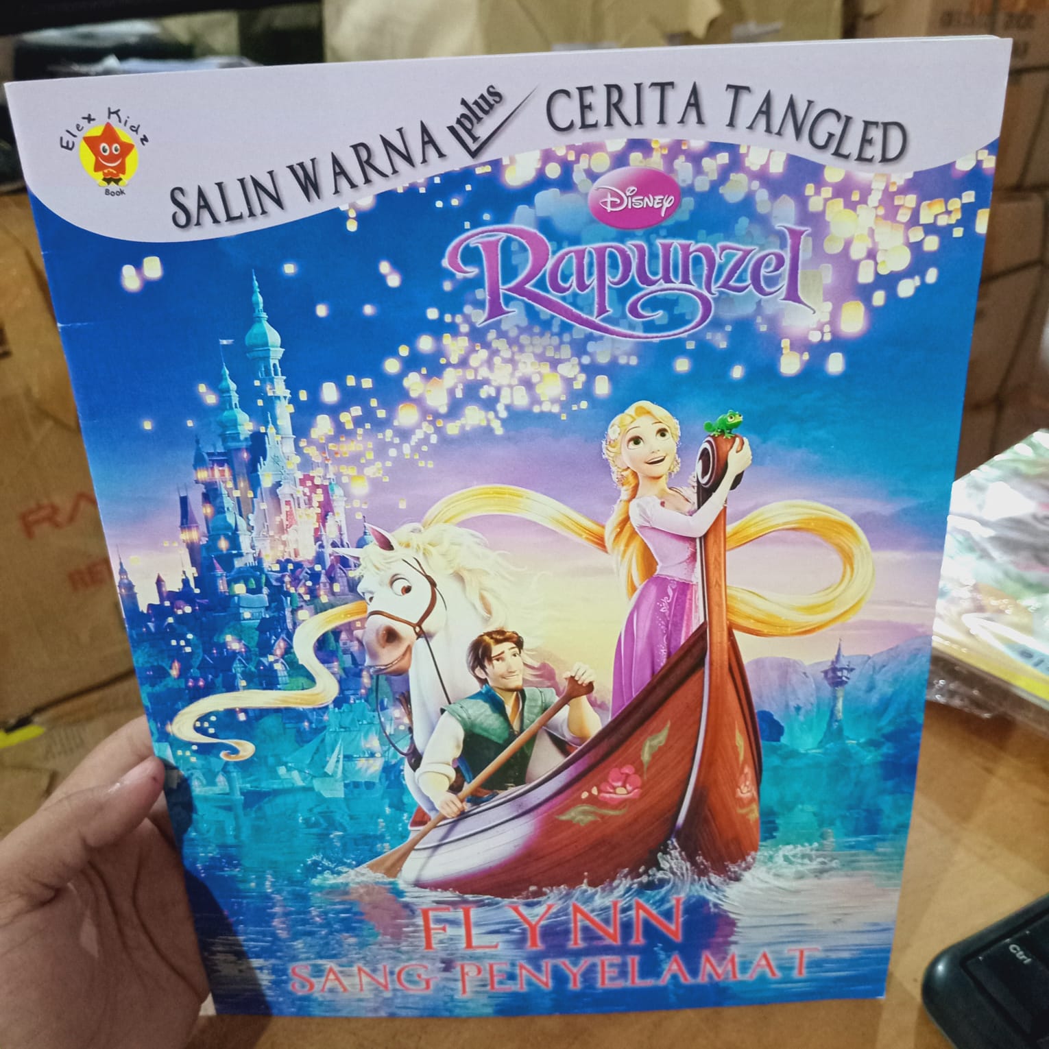buku anak RAPUNZEL - salin warna plus cerita tangled : Flynn sang ...