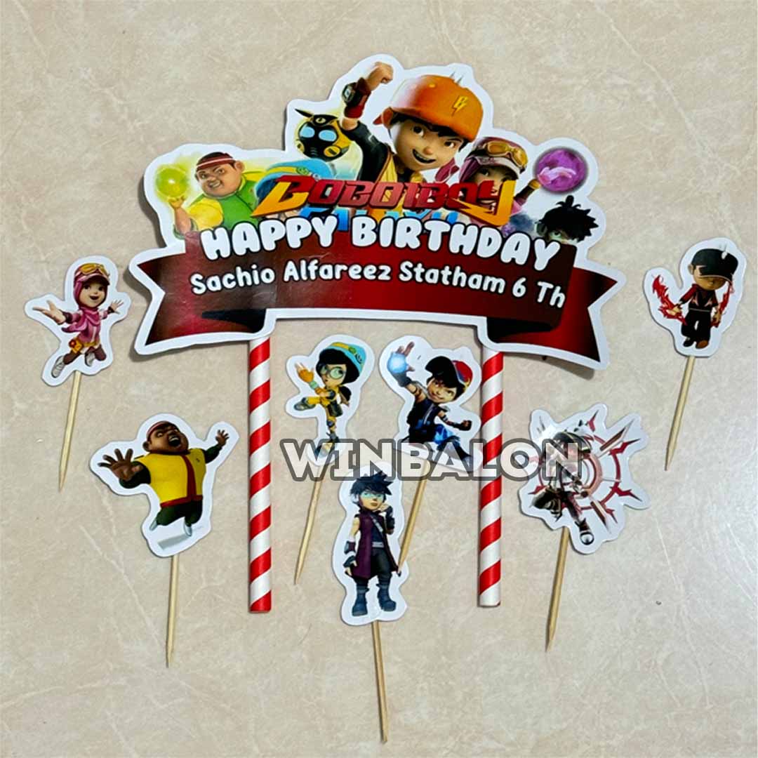 Topper Cake Cake Custom Boboiboy | Lazada Indonesia