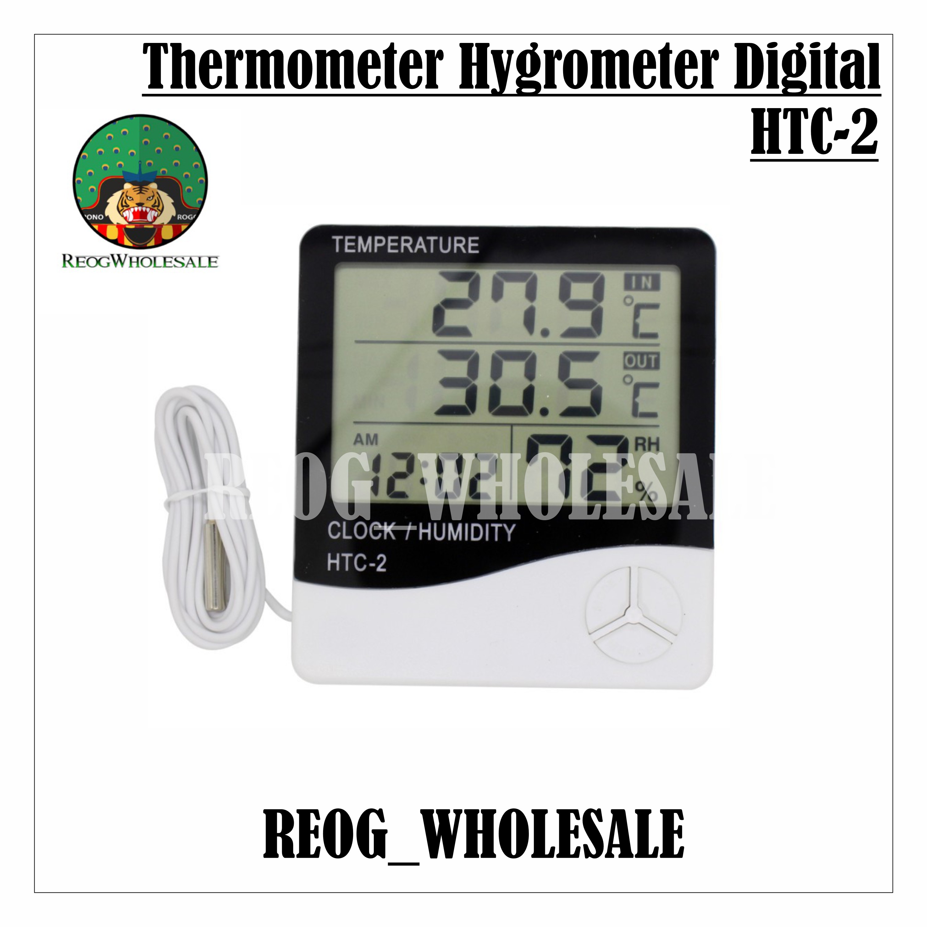 HTC-2 Thermometer Hygrometer Digital Higrometer Termometer Ruangan ...