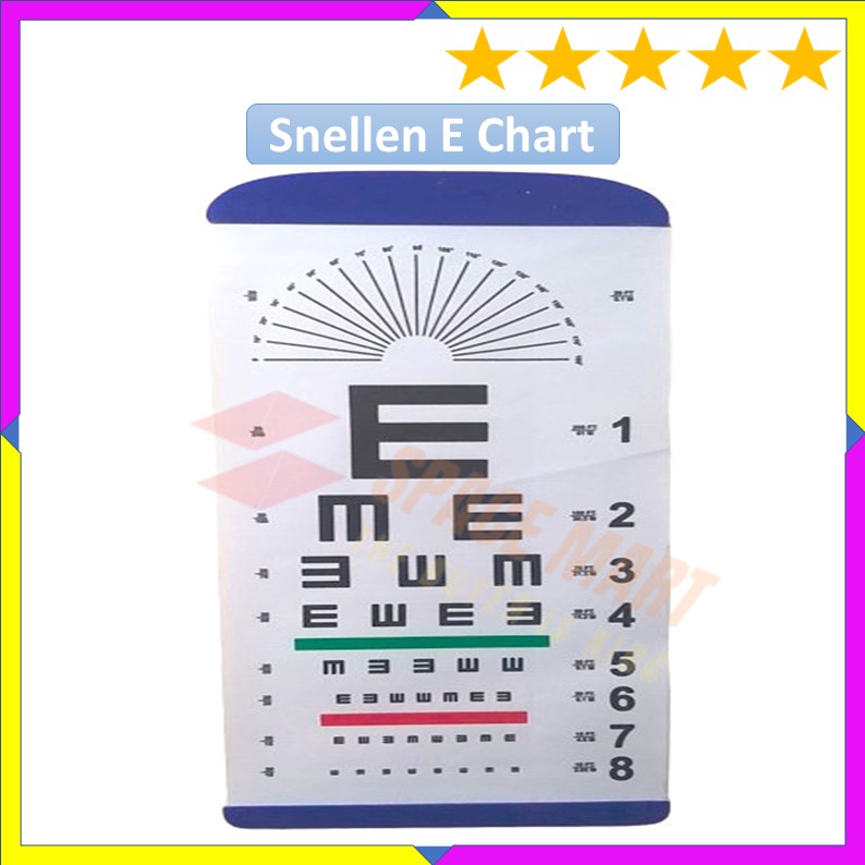 Snellen Chart Alfabet Snellen E Chart Visus Terapi Pengelihatan alat ...