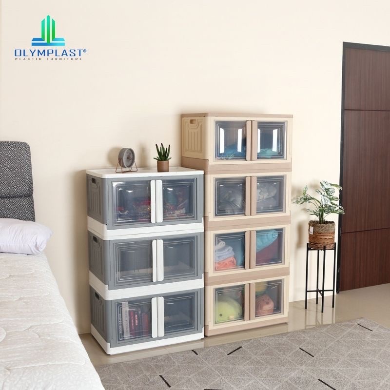 Olymplast Folding Storage OFS Box Plastik Penyimpanan Lemari Plastik ...