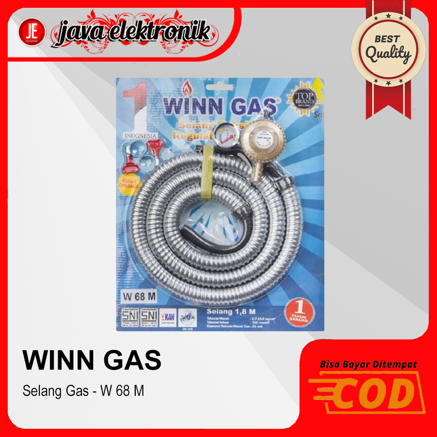 Selang Regulator Gas - WINN GAS W68M Flexi 1.8 meter SNI | Lazada Indonesia