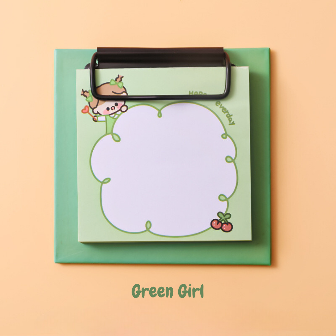 KAWA Sticky Notes dan Papan Jalan Lucu Karakter Berwarna Memo Pad Stick ...