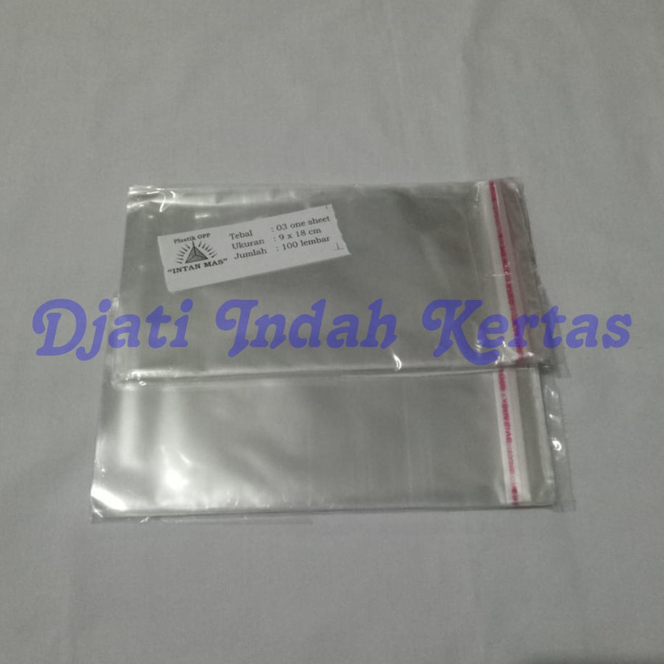Plastik OPP ( one sheet ) Dengan Seal/Lem Isi 1000 lembar/ 10 pack ...