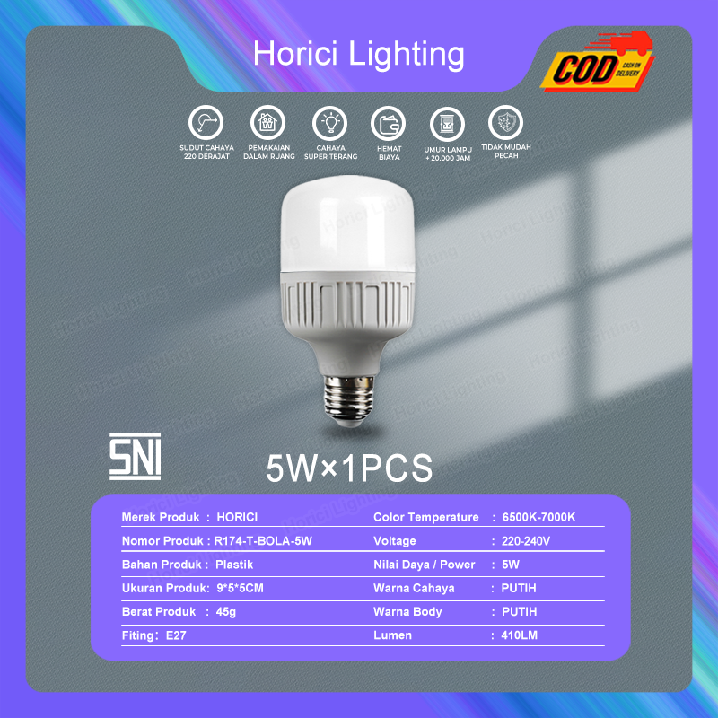 Murah Lampu Led E27 5W 10W 15W 20W 30W 40W/ Bohlam Led Capsule Lampu ...