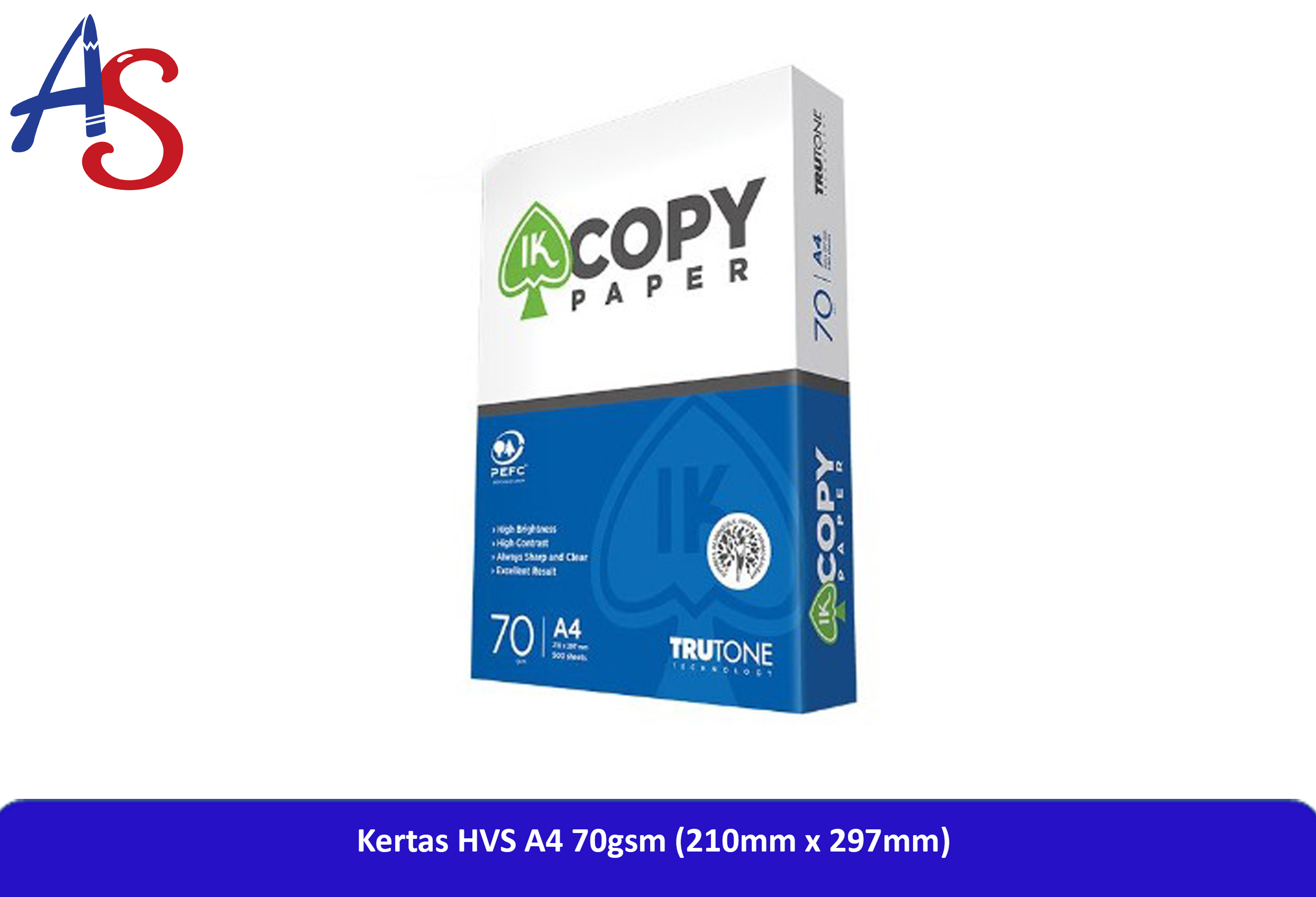Kertas HVS A4 IK Copy Paper 70gsm 210 x 297 mm | Lazada Indonesia
