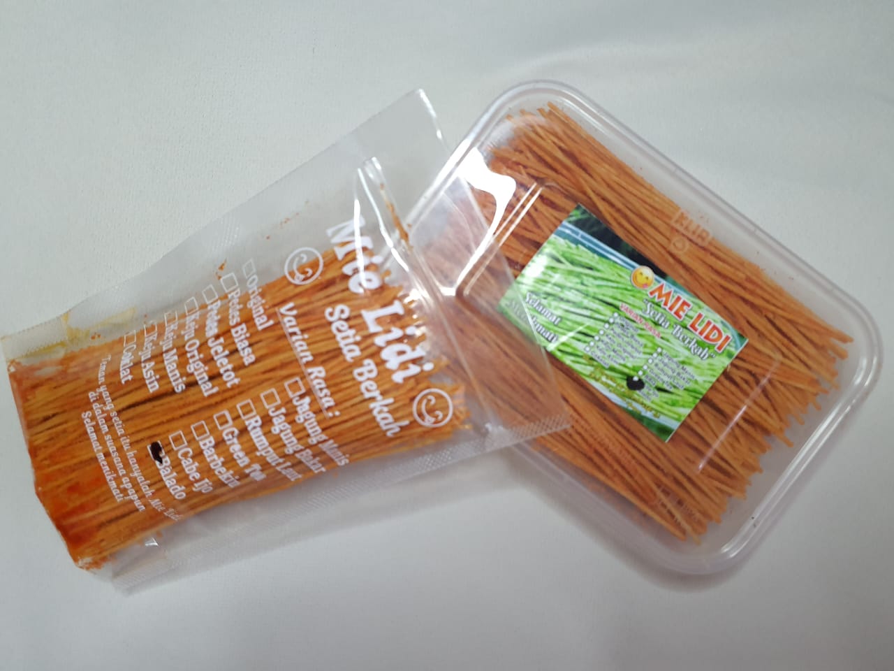Mie Lidi Varian Rasa Balado Barbeqiu Ukuran 120gr dan Box 500ml ...