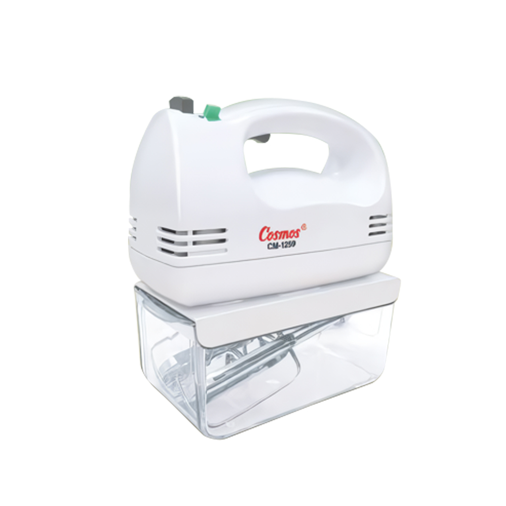 Cosmos CM1259 CM 1259 CM-1259 hand mixer 5 speed turbo with container ...