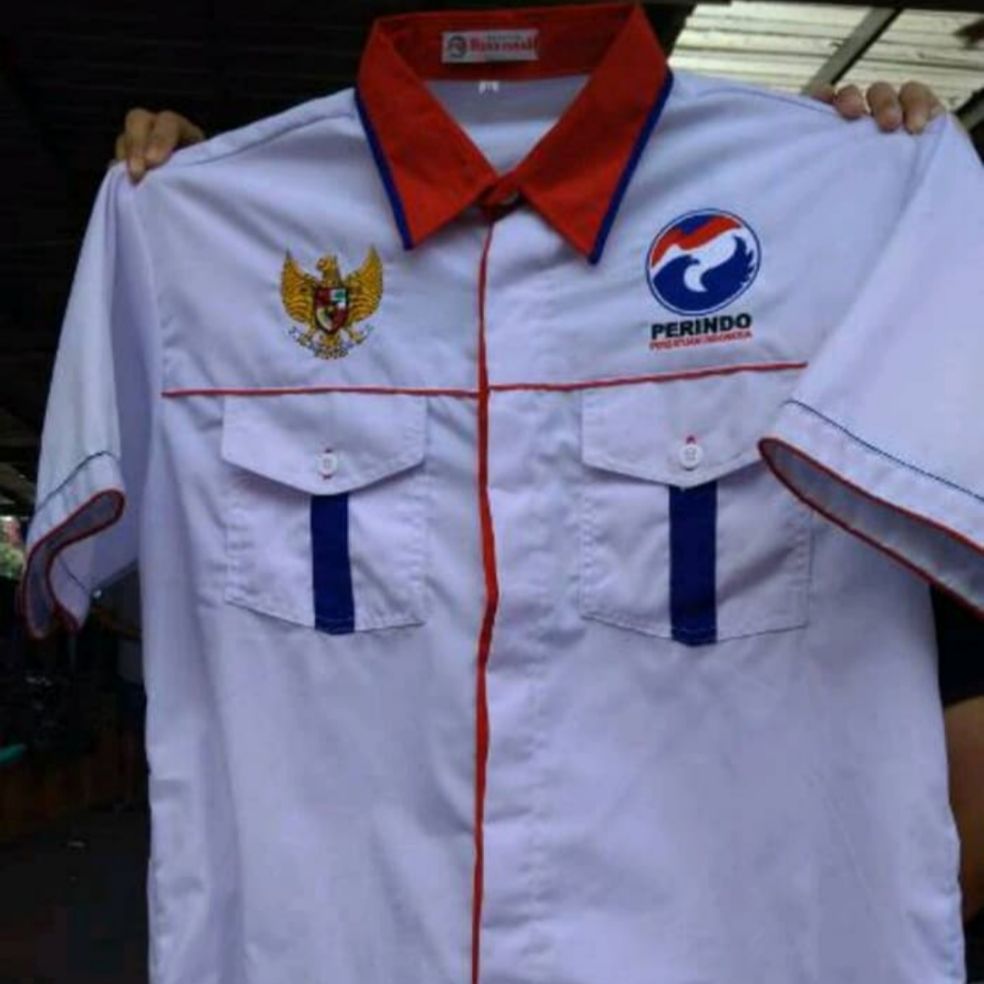 kemeja partai Perindo full bordir | Lazada Indonesia