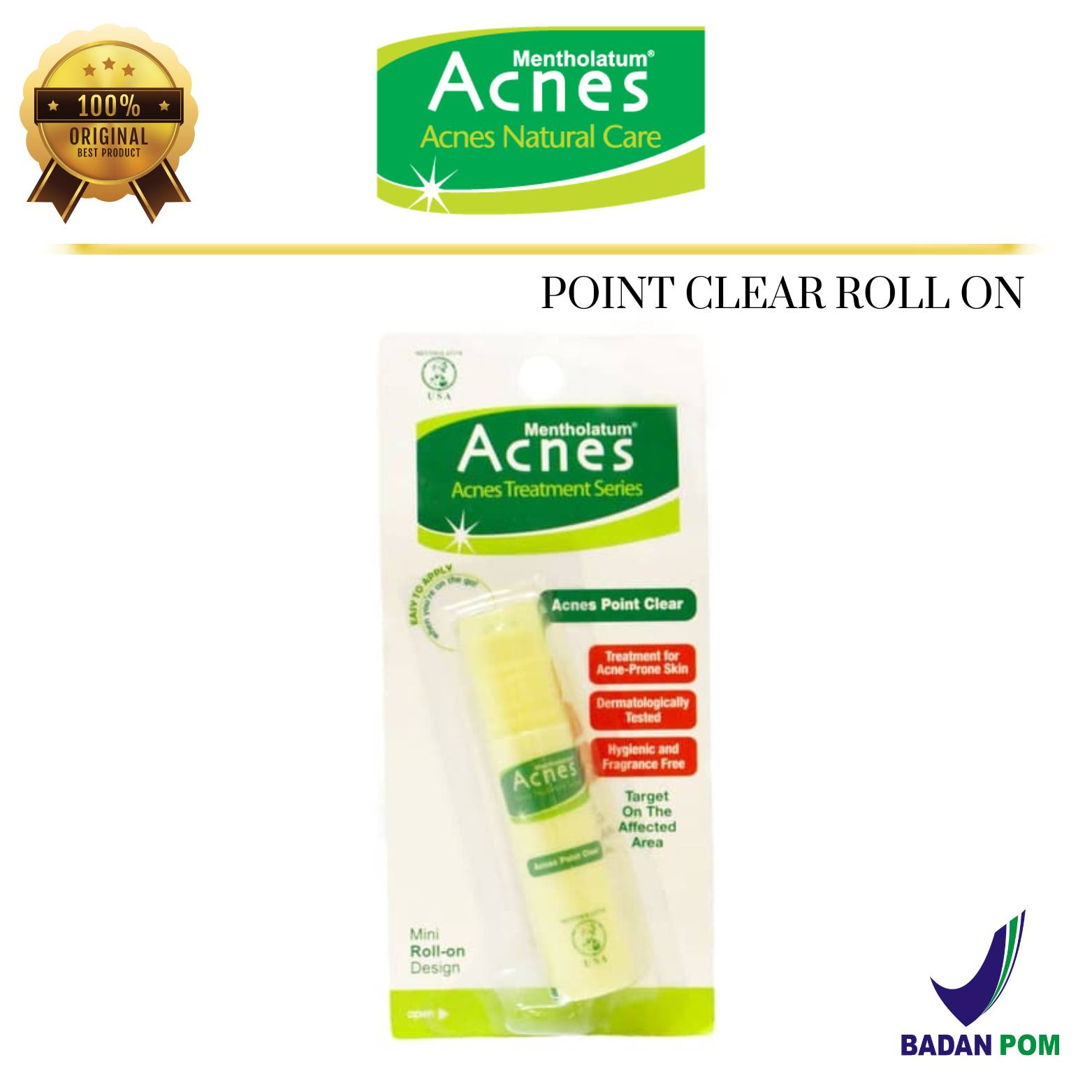 Acnes Point Clear 9ml Mini Roll On | Lazada Indonesia