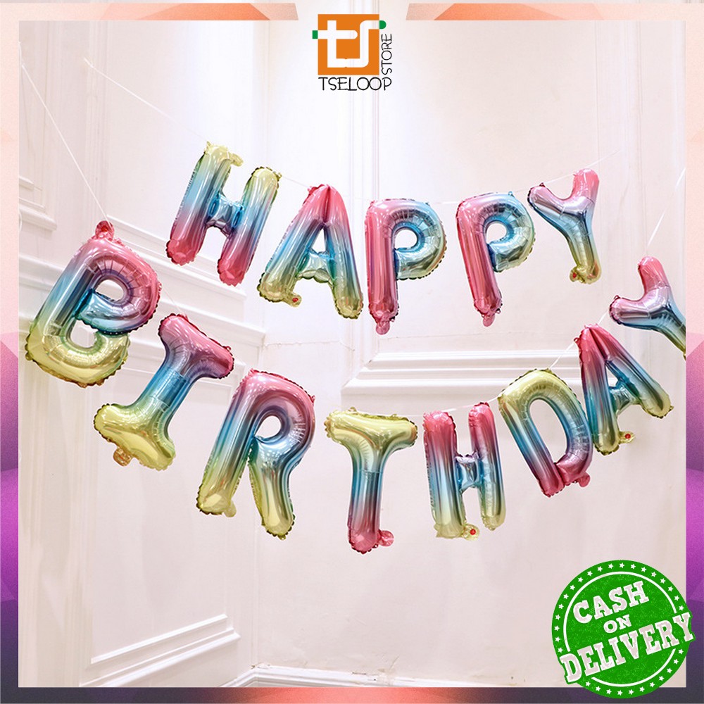 OFM-C390 Ballon Foil Abjad Alphabet Polos Gradient A-Z Balon Foil Angka ...