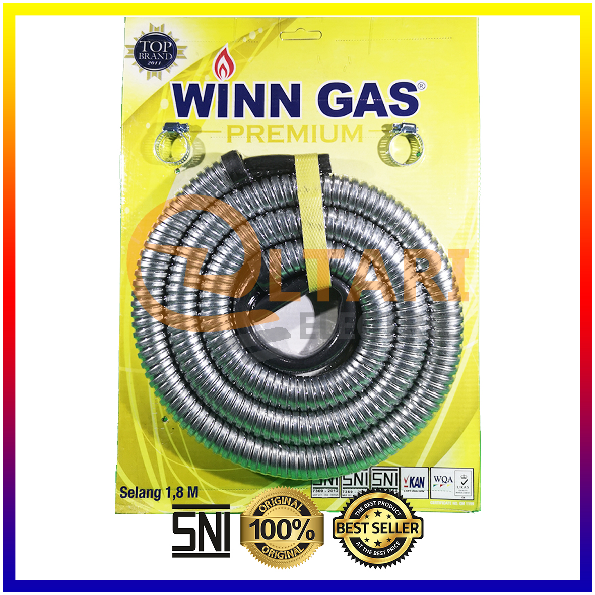 SELANG GAS WINN GAS 1.8M / 1.8 METER WIN GAS LPG PREMIUM SNI SELANG GAS ...