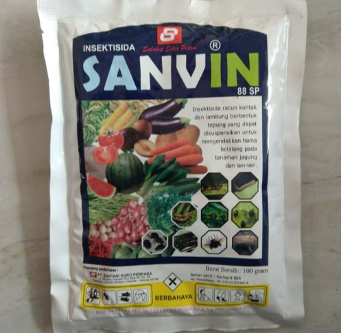 Insektisida Sanvin 88SP obat kutu2an dan gurem 100 Gram | Lazada Indonesia