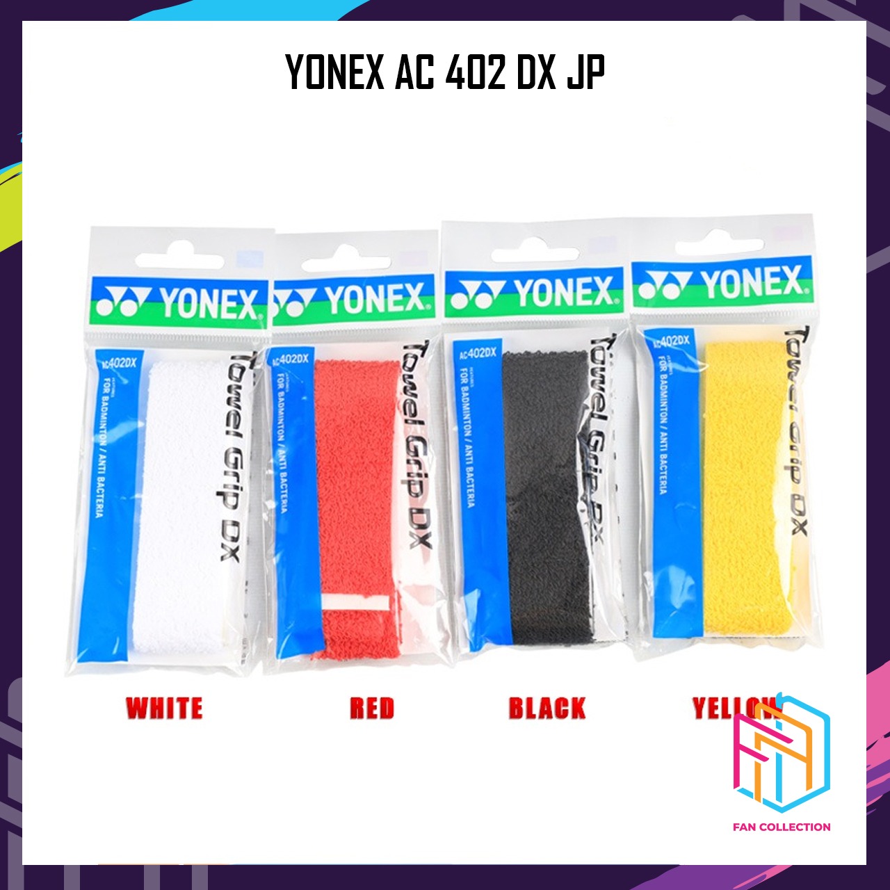 YONEX AC 402 DX JP Japan Code Towel Grip Handuk Badminton Original ...