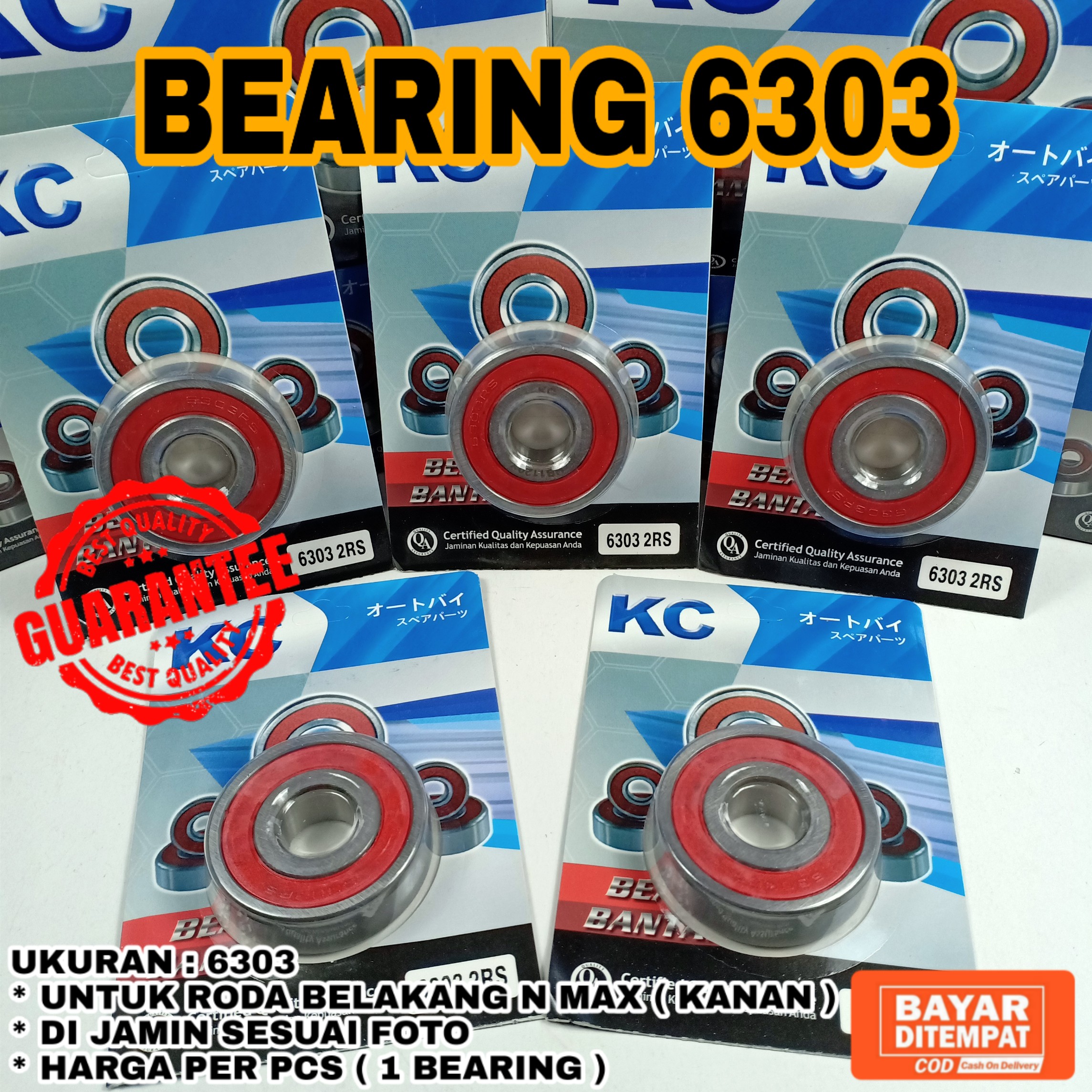 bearing kelahar 6303 roda belakang n max | Lazada Indonesia