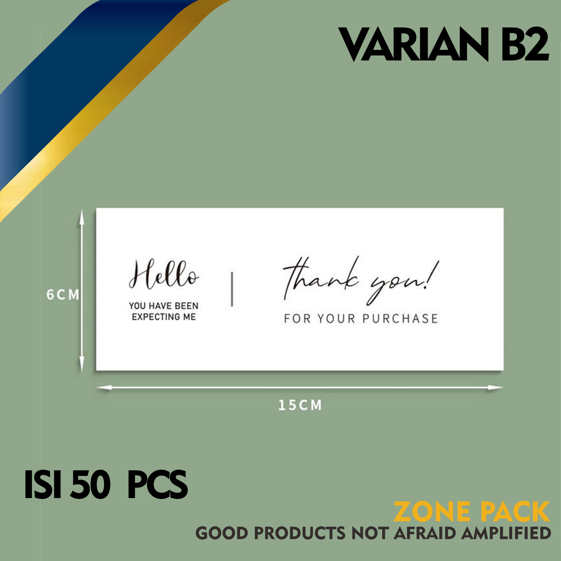 [50 PCS] Stiker Segel Thank You | Stiker Segel Box Packaging Aesthetic ...