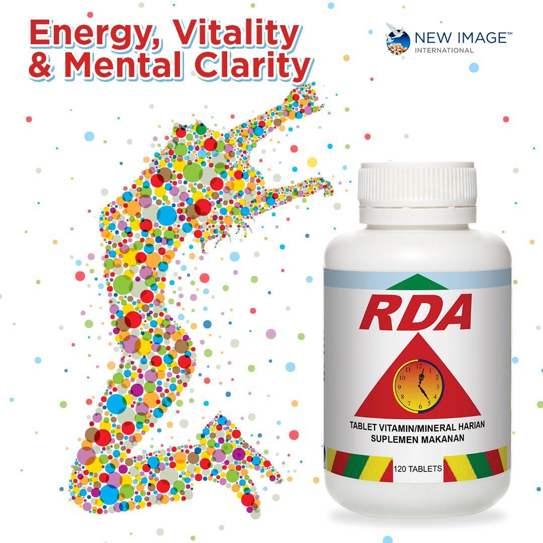 RDA Multivitamins & Mineral tablet isi 120 tablet/vitalitas ...