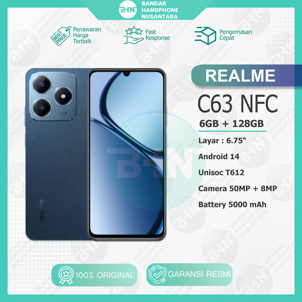 REALME C63 NFC Premium Design AI Gesture AI Boost 45W SuperVOOC Charger ...