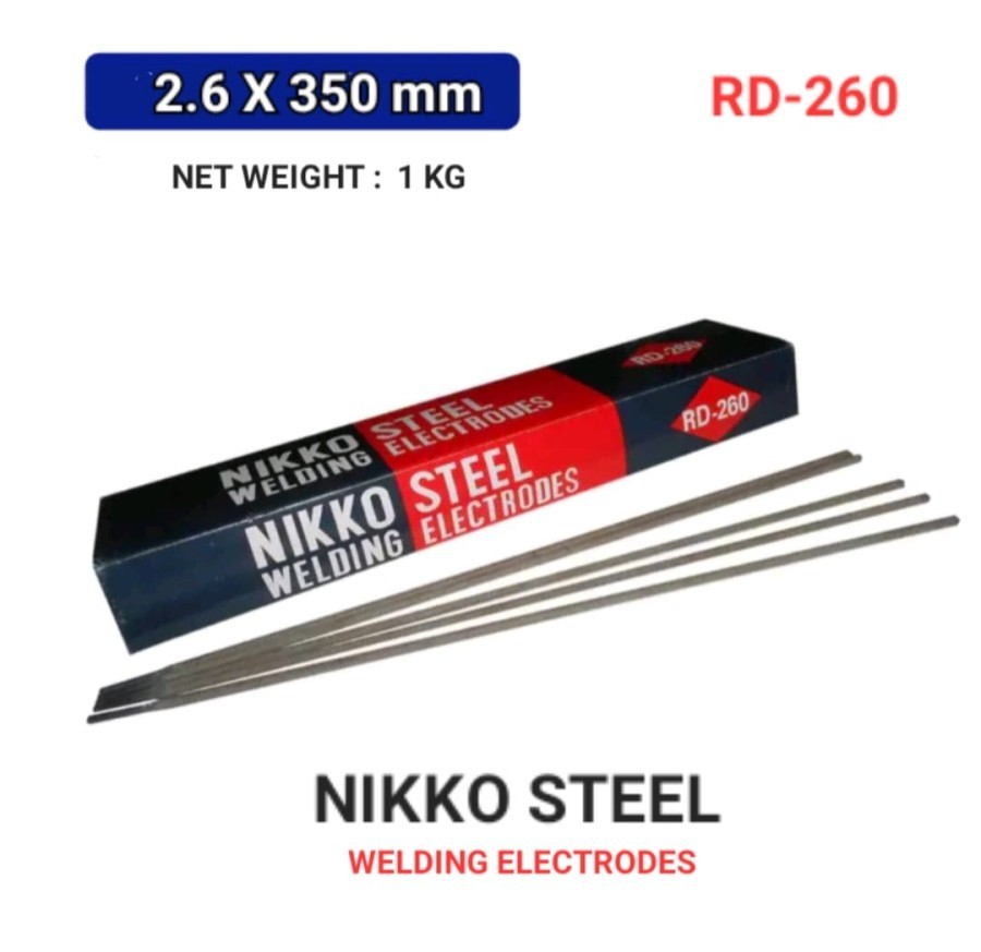 Kawat Las Listrik / Elektroda Nikko RD 260 size 2.6x350mm(kemasan 1kg) | Lazada Indonesia